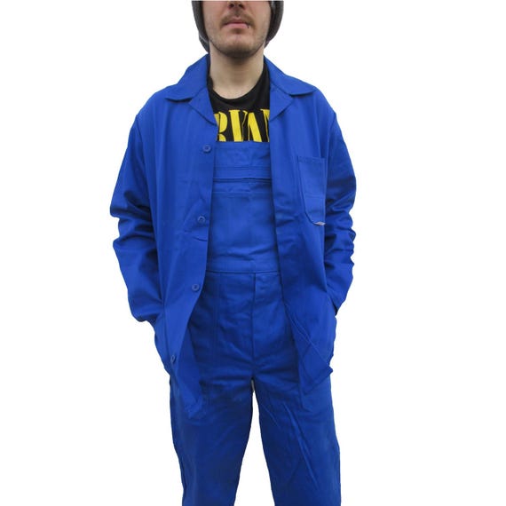 New Vintage German army work jacket blue chore worker… - Gem