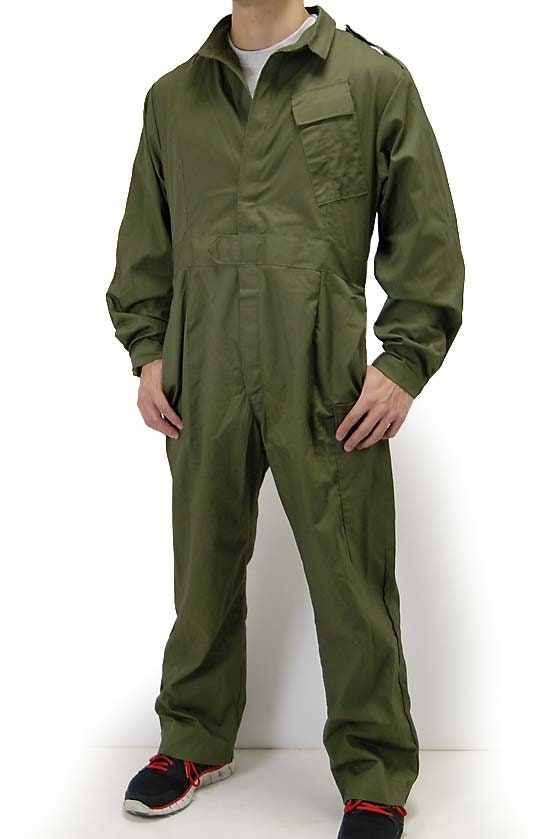 Vintage British Army Green Overalls Coveralls Military Jumpsuit Flight ...
