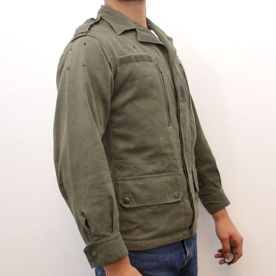 Vintage French army F1-F2 olive field jacket combat c… - Gem
