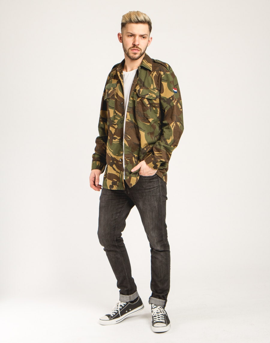 Unissued Dutch Army Camo Long Sleeved Shirt Military Camouflage DPM ...