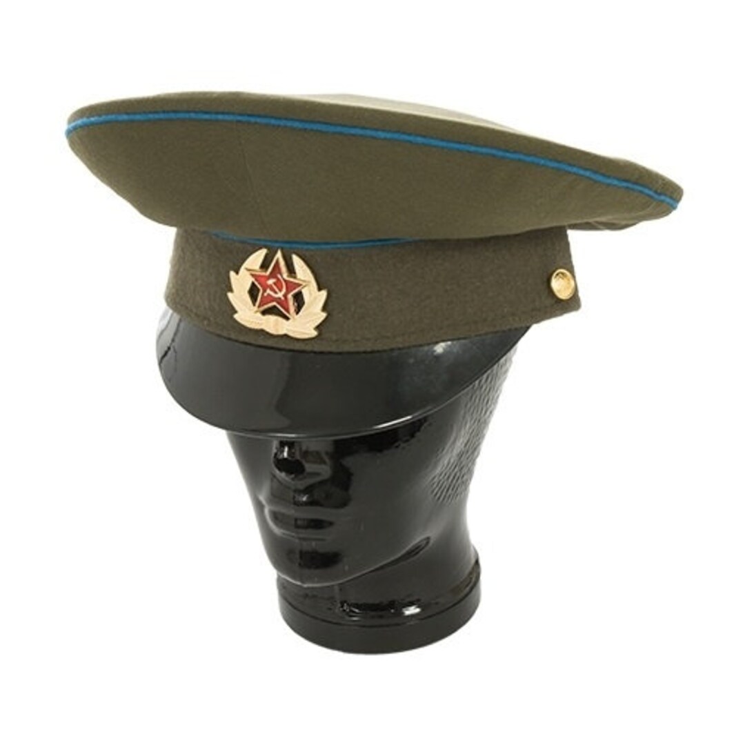 New Vintage Soviet Union Air Force Red Army Officer's Visor Hat Cap ...