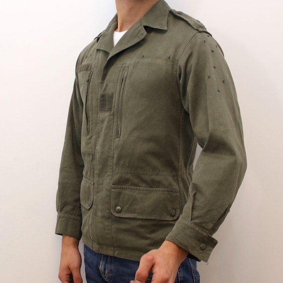 Vintage French army F1-F2 olive field jacket combat c… - Gem