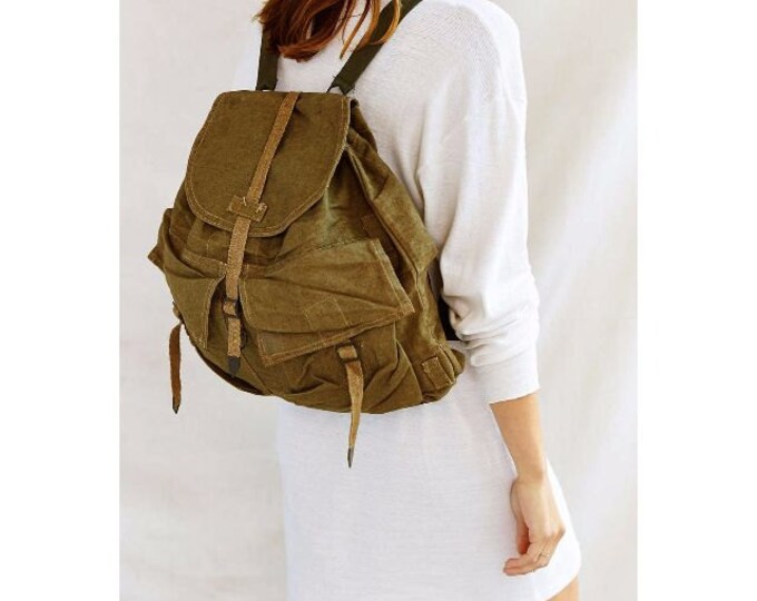 Vintage Czech Army Communist Rucksack Backpack Soviet Era Ruck Sack ...