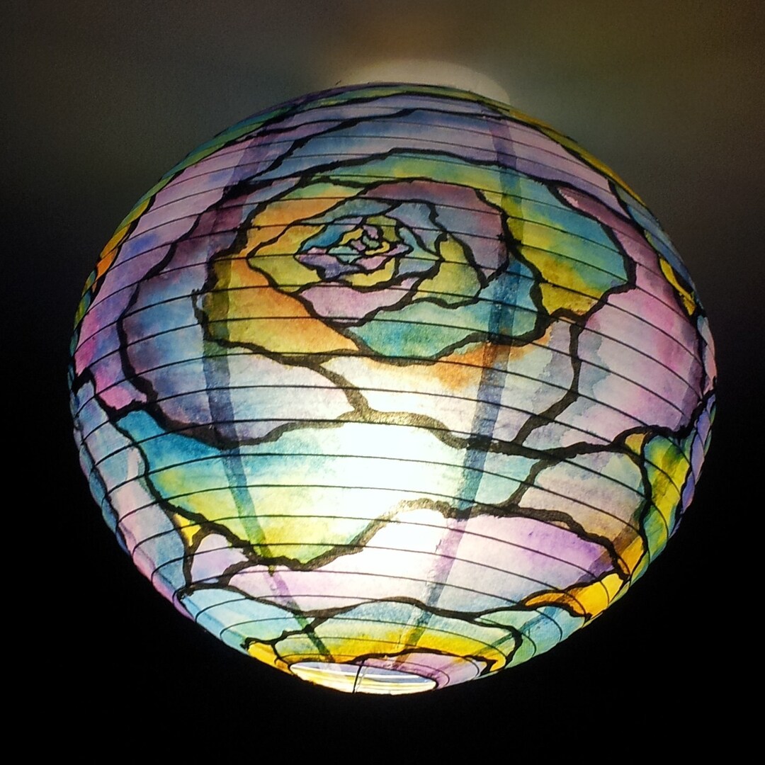 Dream Handpainted Rice Paper Lantern - Etsy