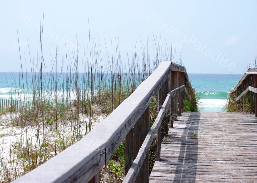 DIGITAL Florida Beach Photograph // Beach Walkover Picture // Pensacola ...