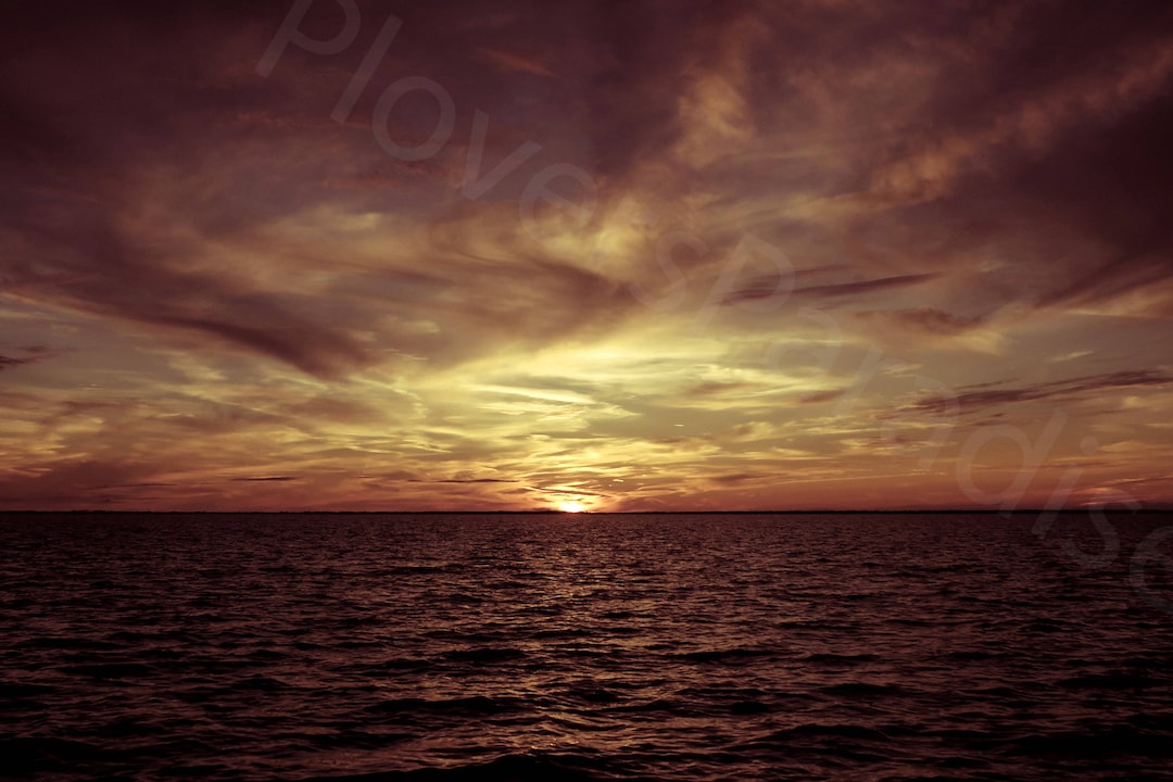 DIGITAL Florida Water Sunset Photograph // Sepia Sunset Photography ...