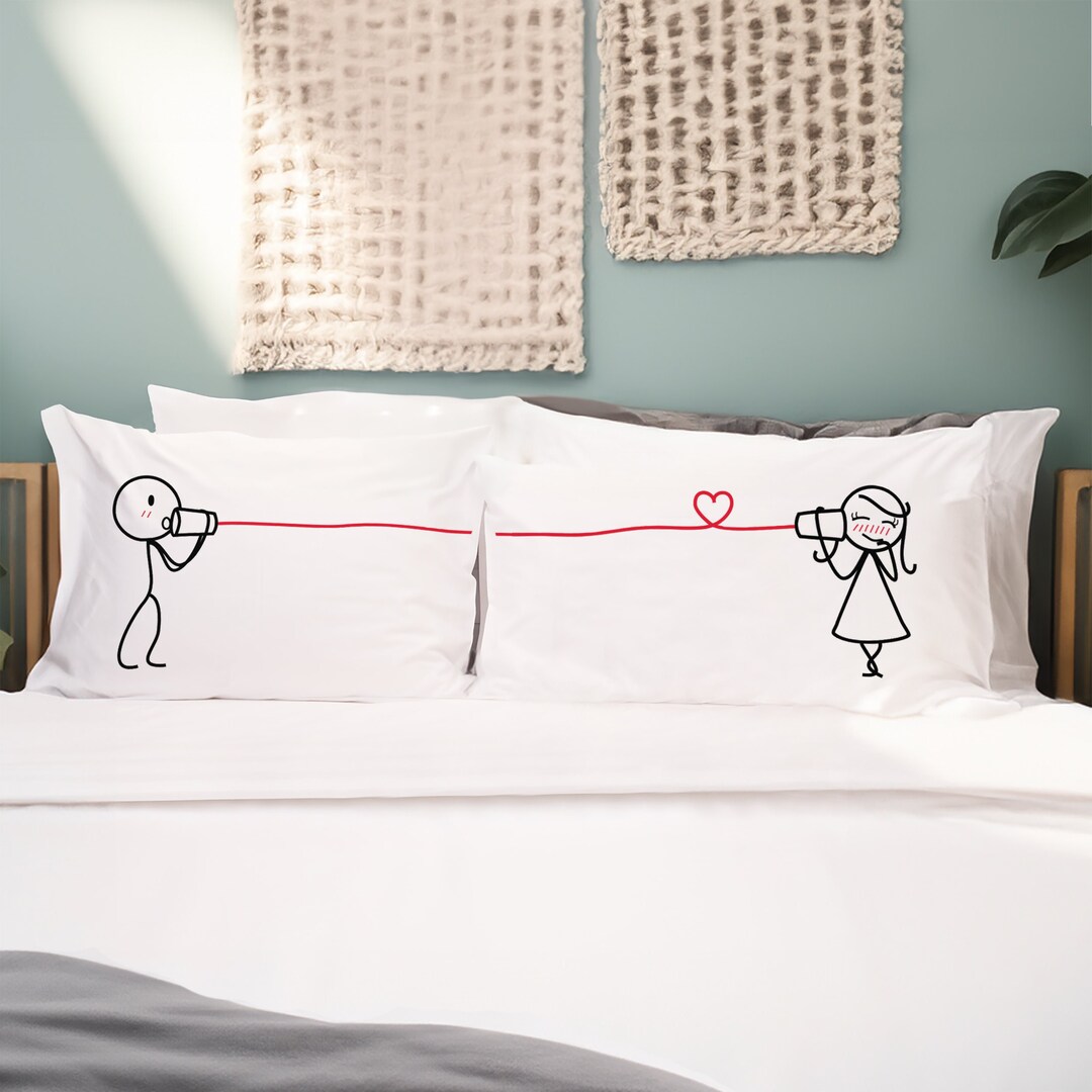 Boldloft Say I Love You Couple Pillowcases for Him and Her-romantic ...