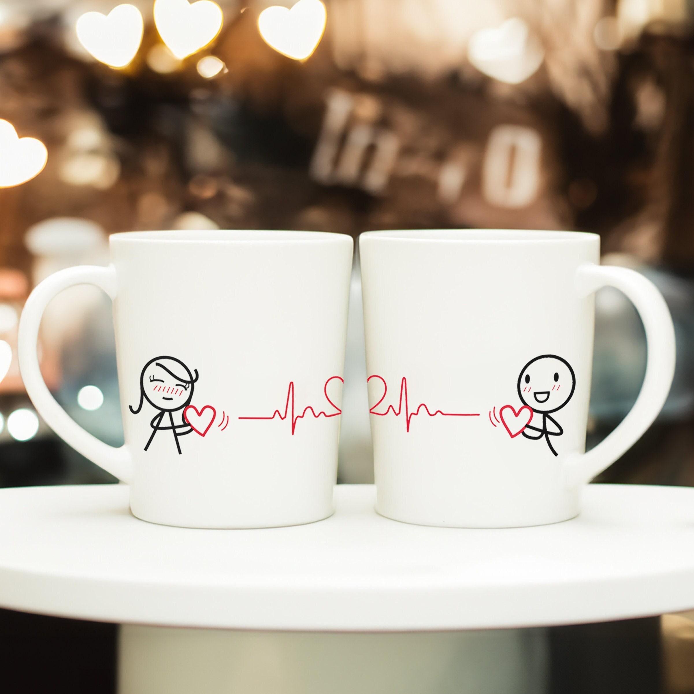 Couple Coffee Mugs Matching Mugs for Couples Valentine Mug Gift for Him ...