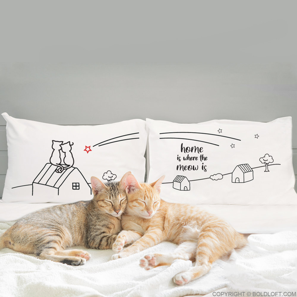 Cat Gifts Cat Pillow Cases for Couples Cat Lover Gifts Cat Mom Gifts ...