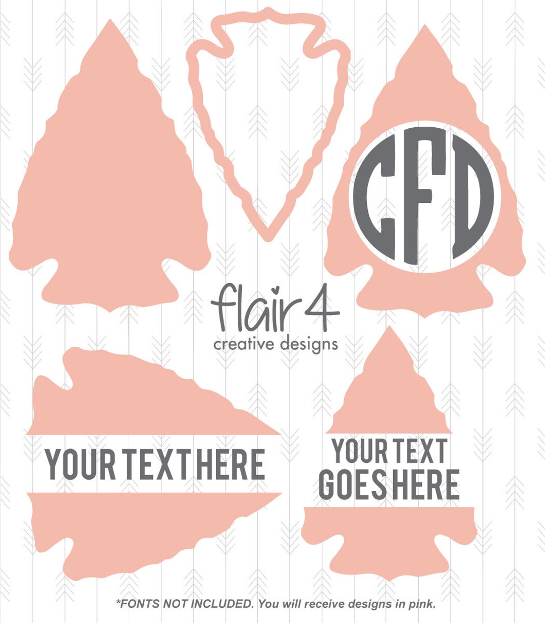 Arrowhead SVG, DXF, PNG - Etsy