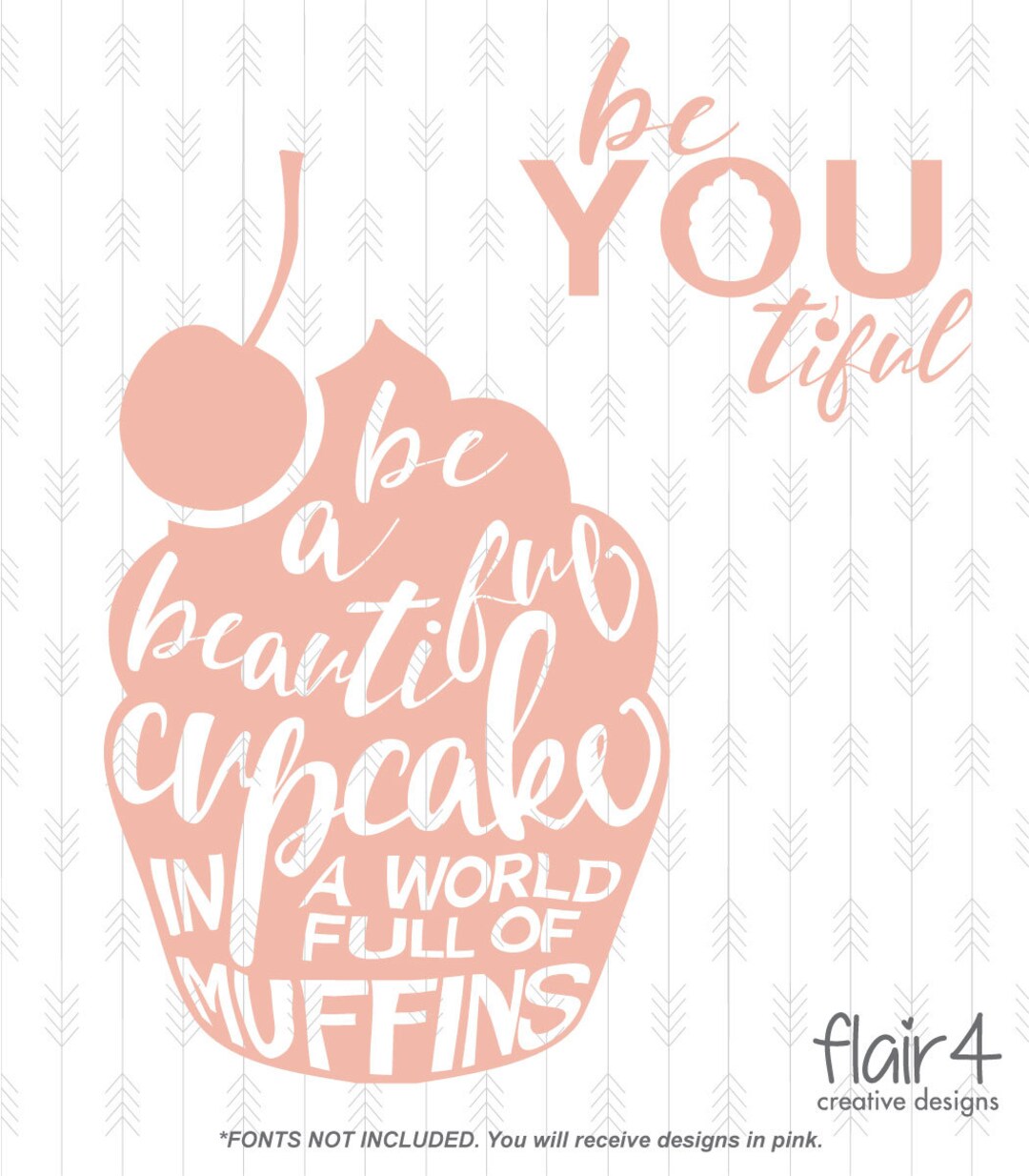 Be A Cupcake SVG, DXF, PNG - Etsy