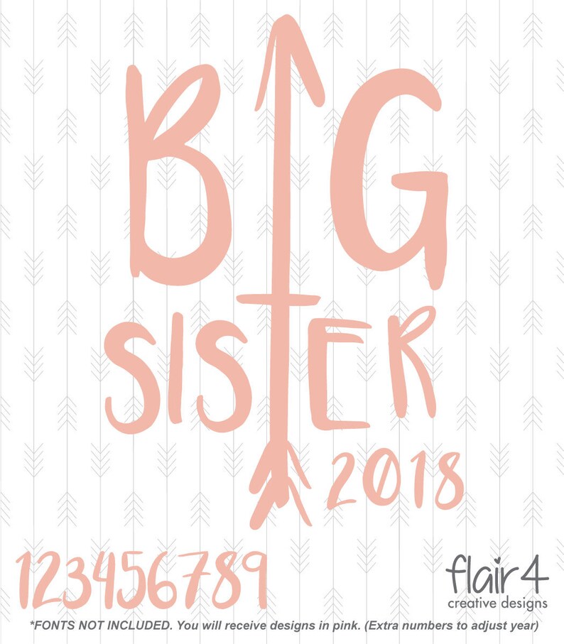 Hermana mayor SVG, DXF, PNG - Etsy México