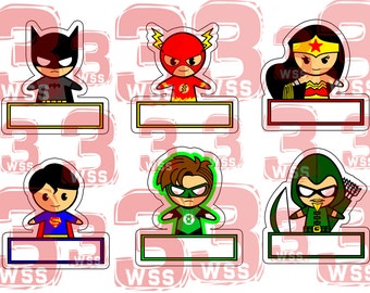 Name Tags Star Wars Templates as Toppers or Stickers for | Etsy