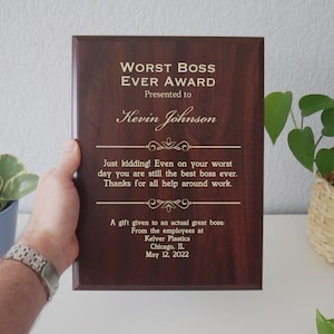 Worst Boss Gag Gift | Manager Gift | Boss Appreciation Gift ...
