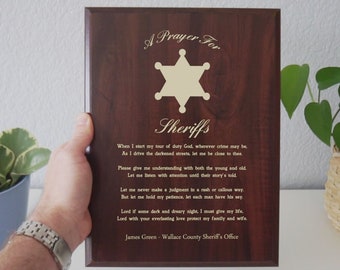 Sheriff Prayer - Etsy