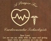 Cardiovascular Technologist Prayer Plaque Personalized | Etsy