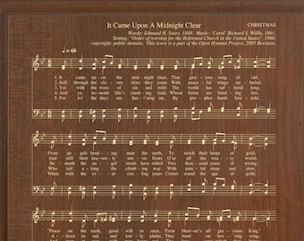 It CAME UPON A Midnight Clear - Christian Home or Office Decor Vintage ...