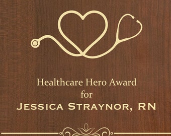 Nursing Award Plaque - Etsy