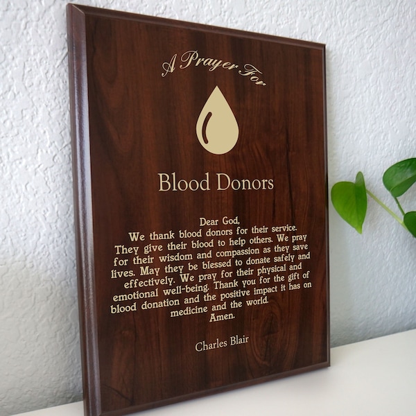 Donation Plaque - Etsy