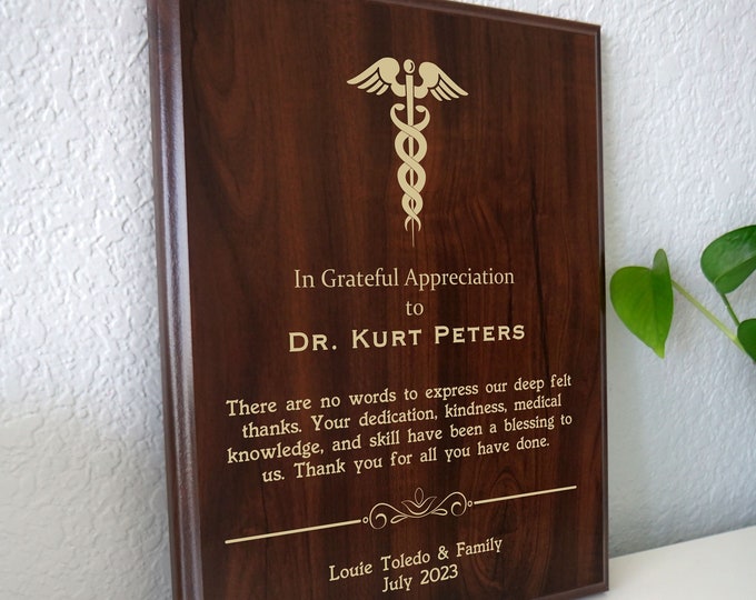 Healthcare Thank You Appreciation Plaque With Stand, RN, FNP, MD ...