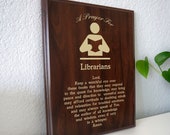 Librarian Prayer Plaque Personalized Librarians Gift A - Etsy