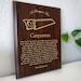 Carpenters Prayer Plaque Personalized Carpentry or Builders Recognition ...