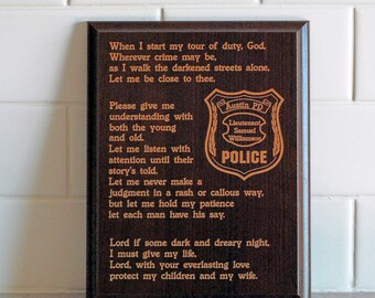 Policeman prayer | Etsy