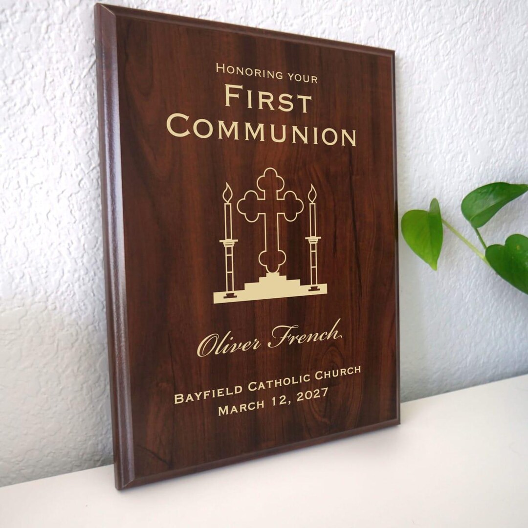 First Holy Communion Plaque | the Day Faith Became Theirs ...