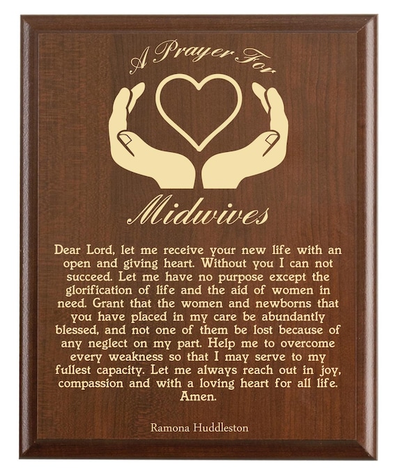 Midwives Prayer Plaque Personalized Nurse Midwife Gift A | Etsy