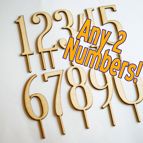 Large Wood Numbers - Etsy