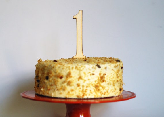 First Birthday Cake Topper or Photo Prop Number 1 Laser | Etsy