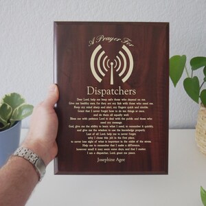 Dispatcher Prayer Plaque | Personalized 911, Fire, Radio Dispatchers ...