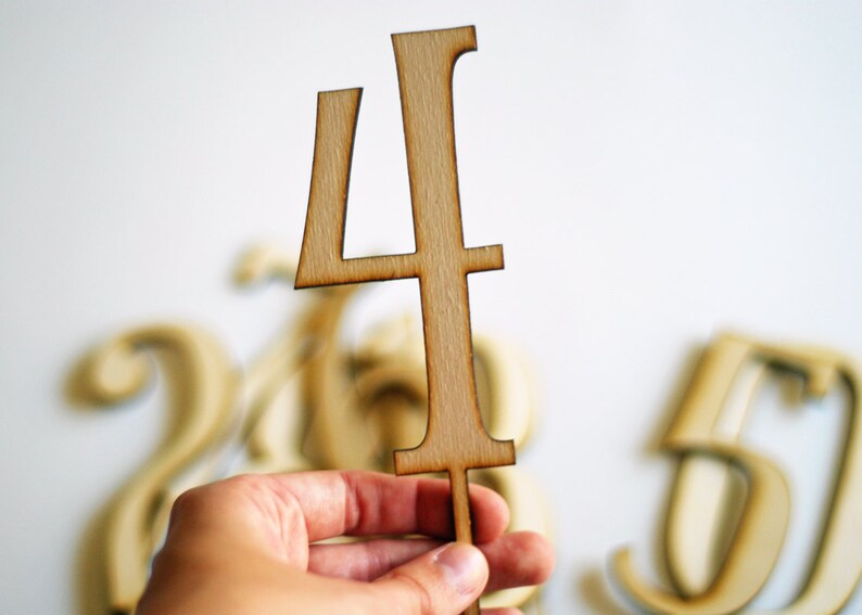 4th Birthday Cake Topper or Photo Prop Number 4 Laser Cut - Etsy