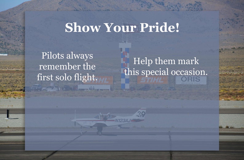 First Solo Flight Award Personalized Pilots First Solo Gift - Etsy