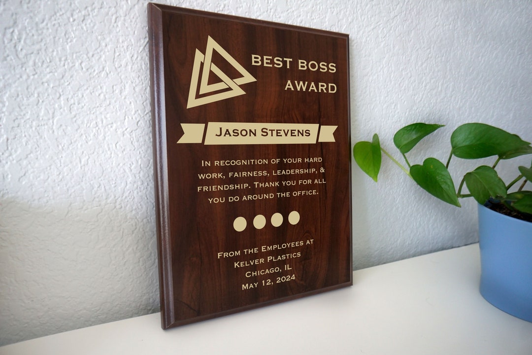 Best Boss Appreciation Gift | Boss and Manager Recognition for ...