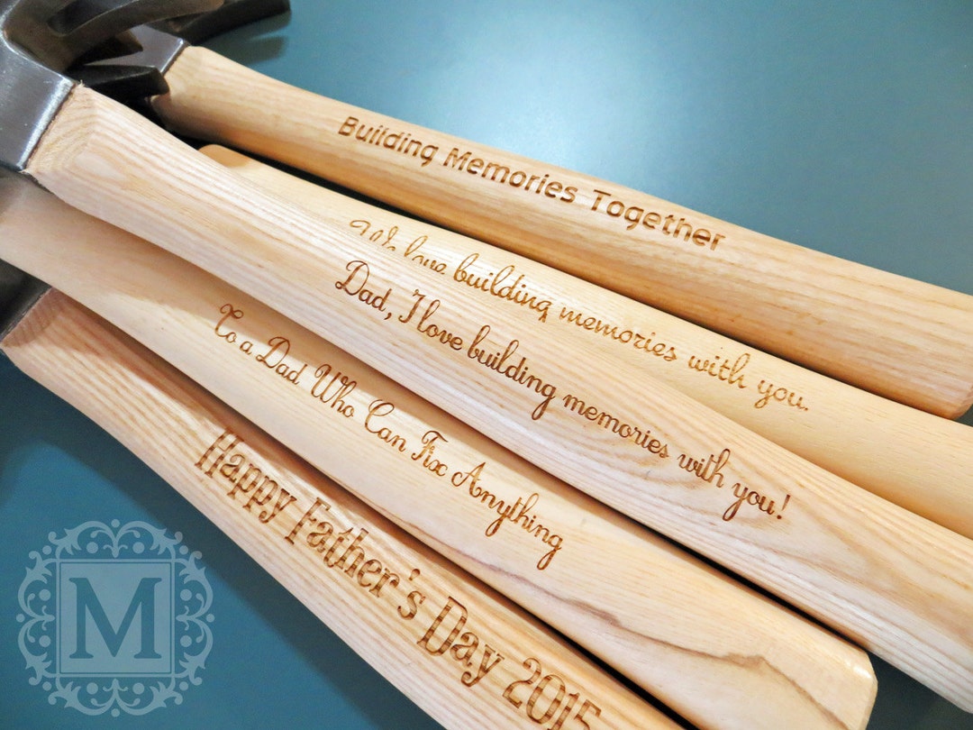 Handyman Gift - Engraved Hammer Personalized With Your Message ...