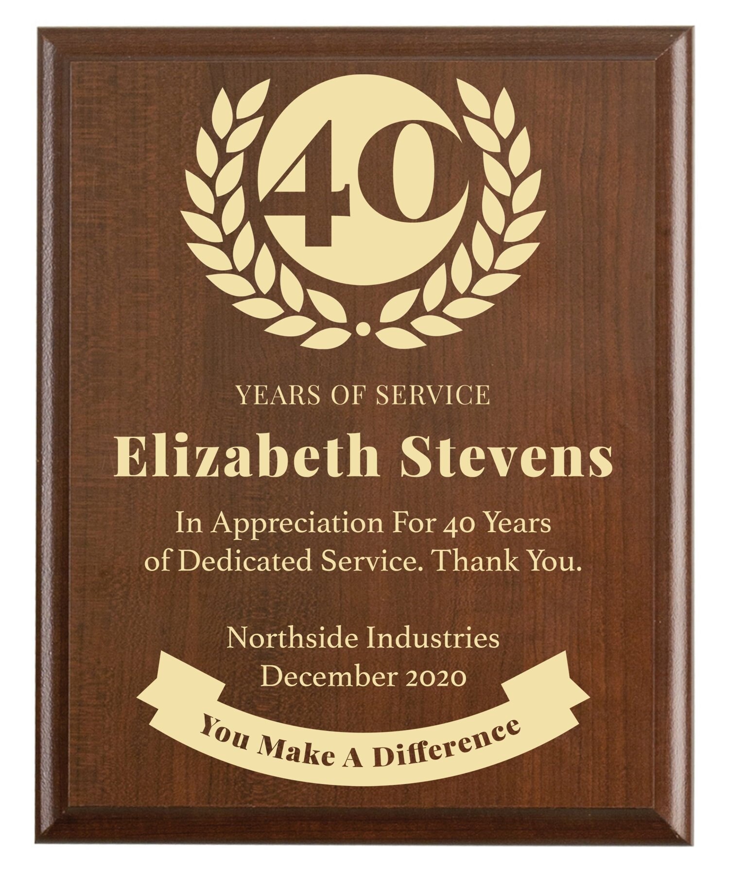 40 Year Work Anniversary Gift Award Forty Years Of Service Etsy 40 Year Work Anniversary Gift Award Forty Years Of Service Etsy