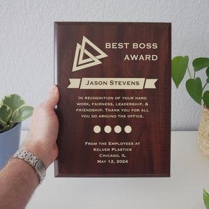 Best Boss Appreciation Gift | Boss and Manager Recognition for ...