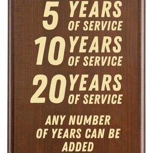 30 Year Work Anniversary Gift Award | Thirty Years of Service Employee ...