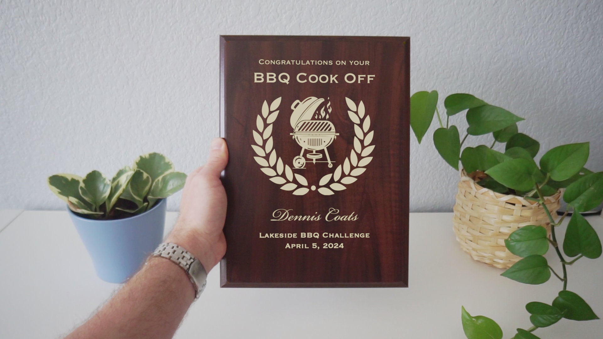 BBQ Cook off Award Plaque | Personalized Plaque for a Barbecue Cookoff ...