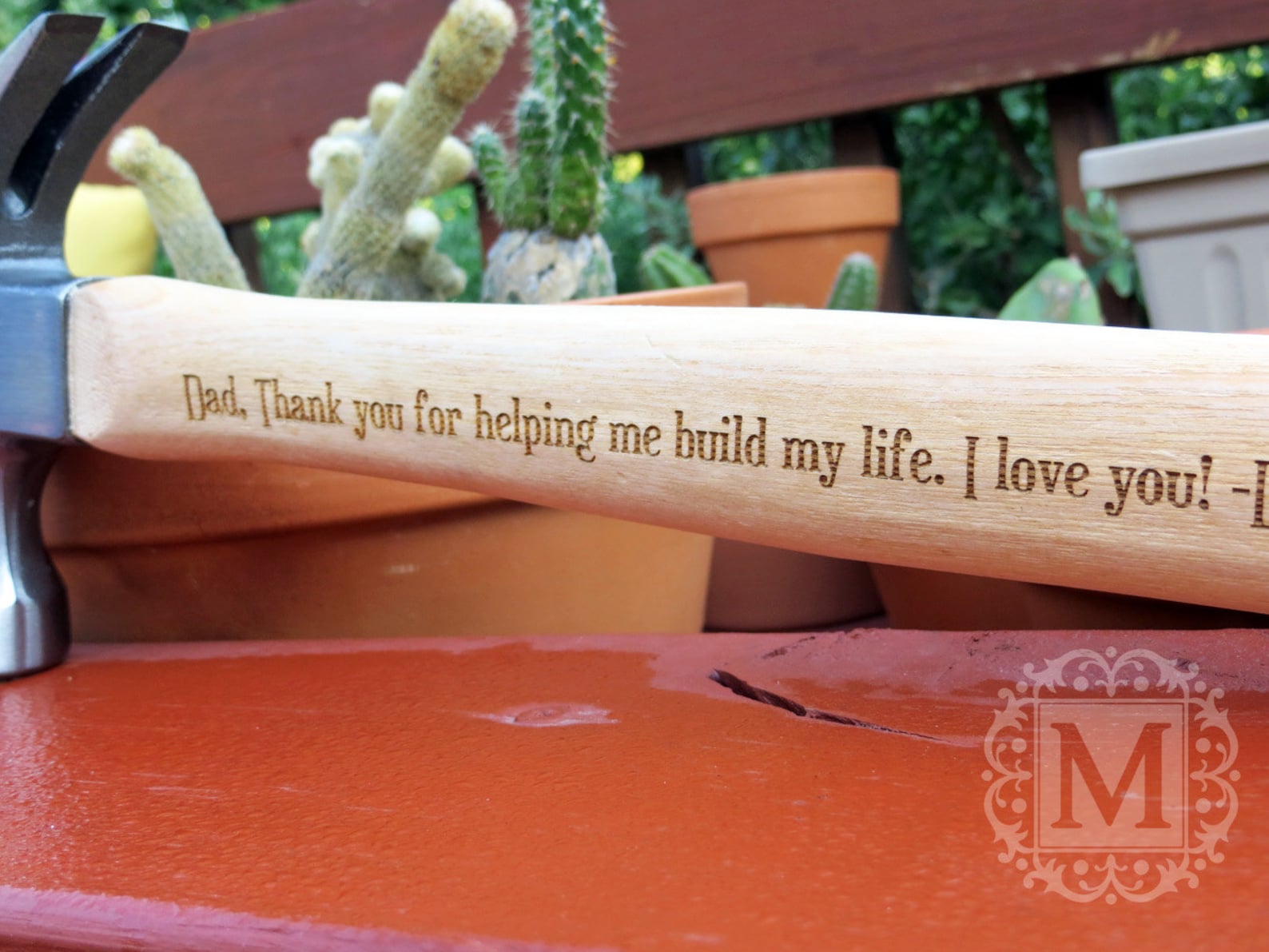Your Engraved Handwriting Hammer Actual Writing From Child - Etsy