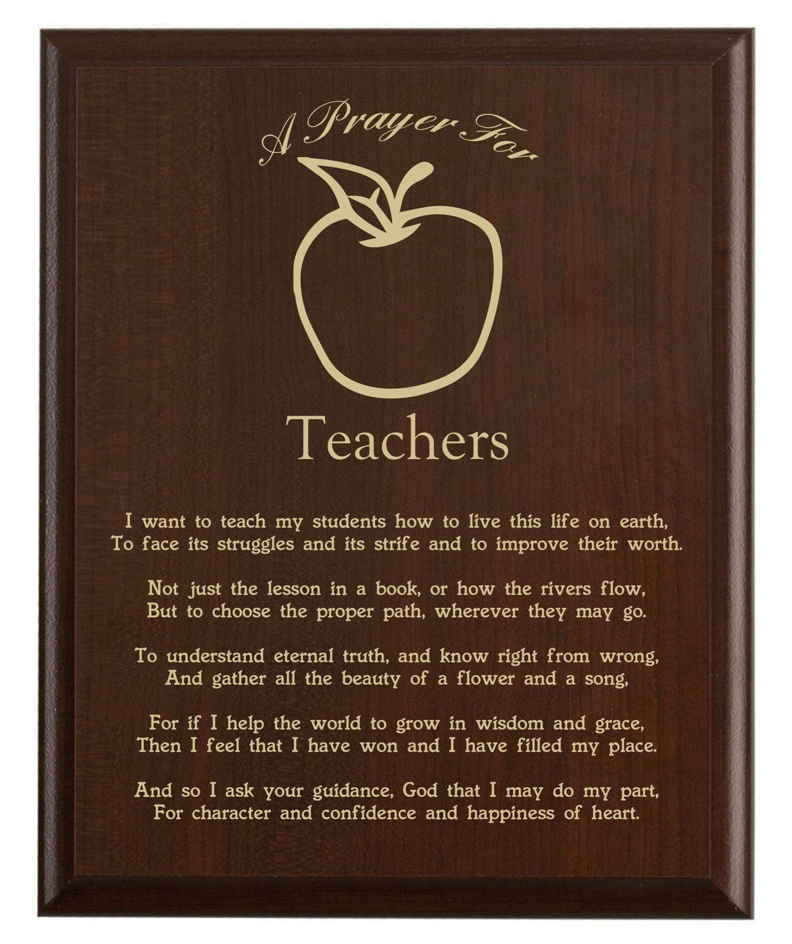 Teachers Prayer Plaque Teaching Gift Personalized Teachers - Etsy