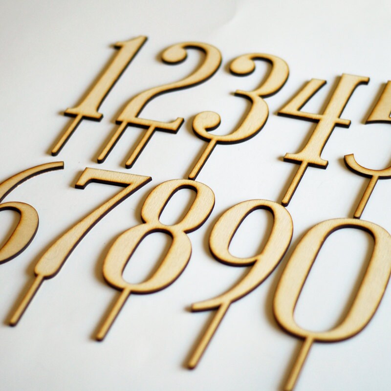 Large Wood Numbers - Etsy