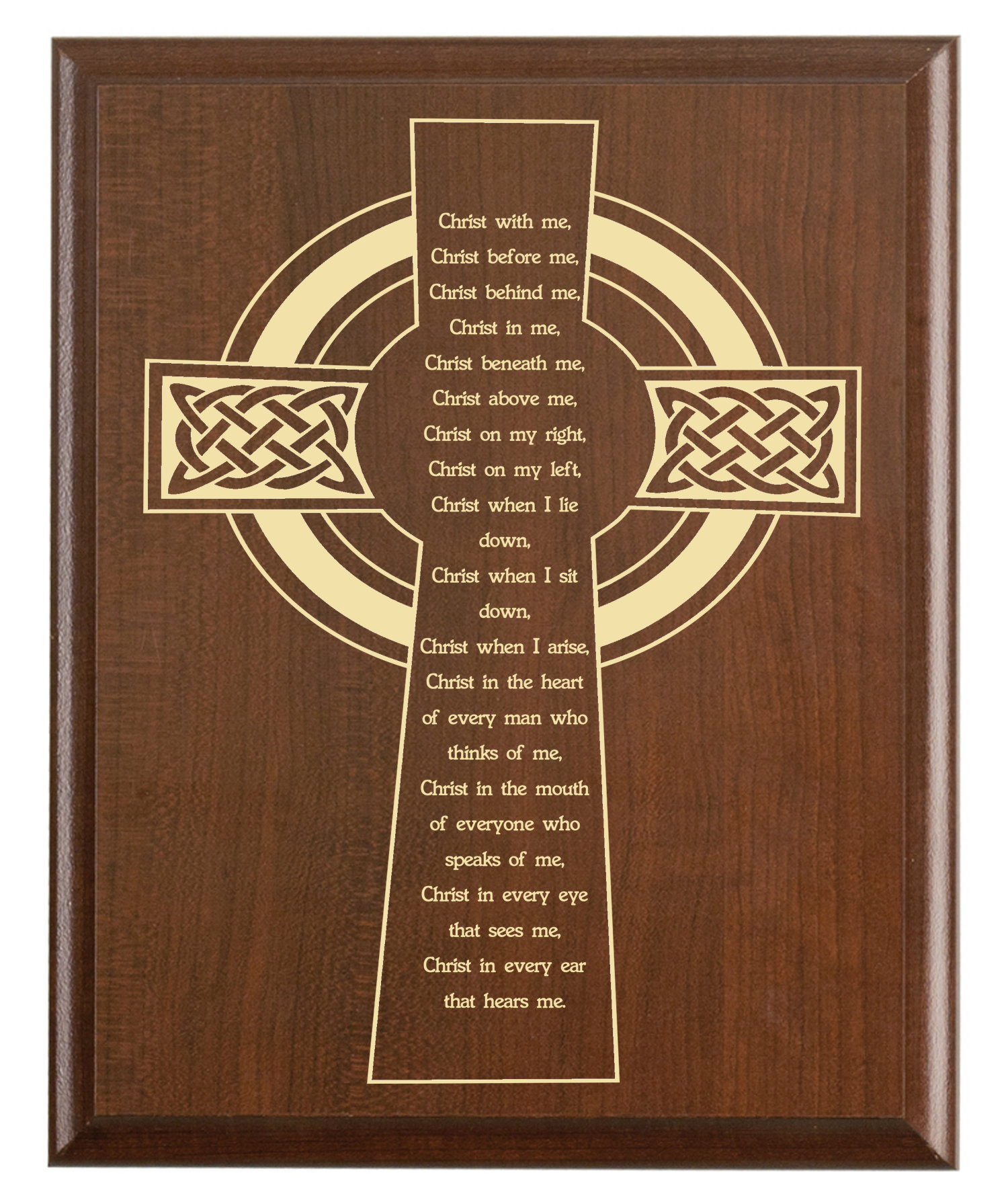 St. Patrick's Prayer, Breastplate Prayer Plaque | Saint Patrick ...