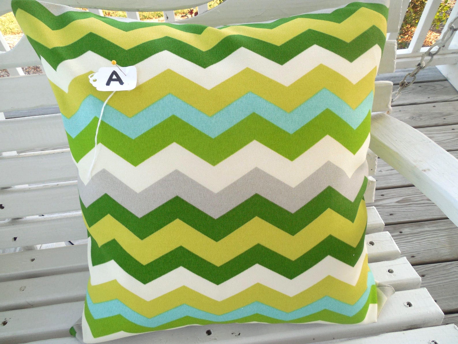 Floral Outdoor Pillow Cover: Spring Green Turquoise Accent Pillow - Etsy