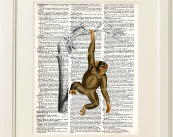 LEOPARD Dictionary Art Print Safari Nursery Art Jungle baby | Etsy