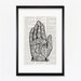 PALMISTRY Dictionary Art Print, Palm Reading Chart , Hand, Chiromancy ...