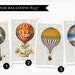 HOT AIR BALLOONS Dictionary Art Print Set Prints on - Etsy