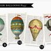 HOT AIR BALLOONS Dictionary Art Print Set Prints on - Etsy