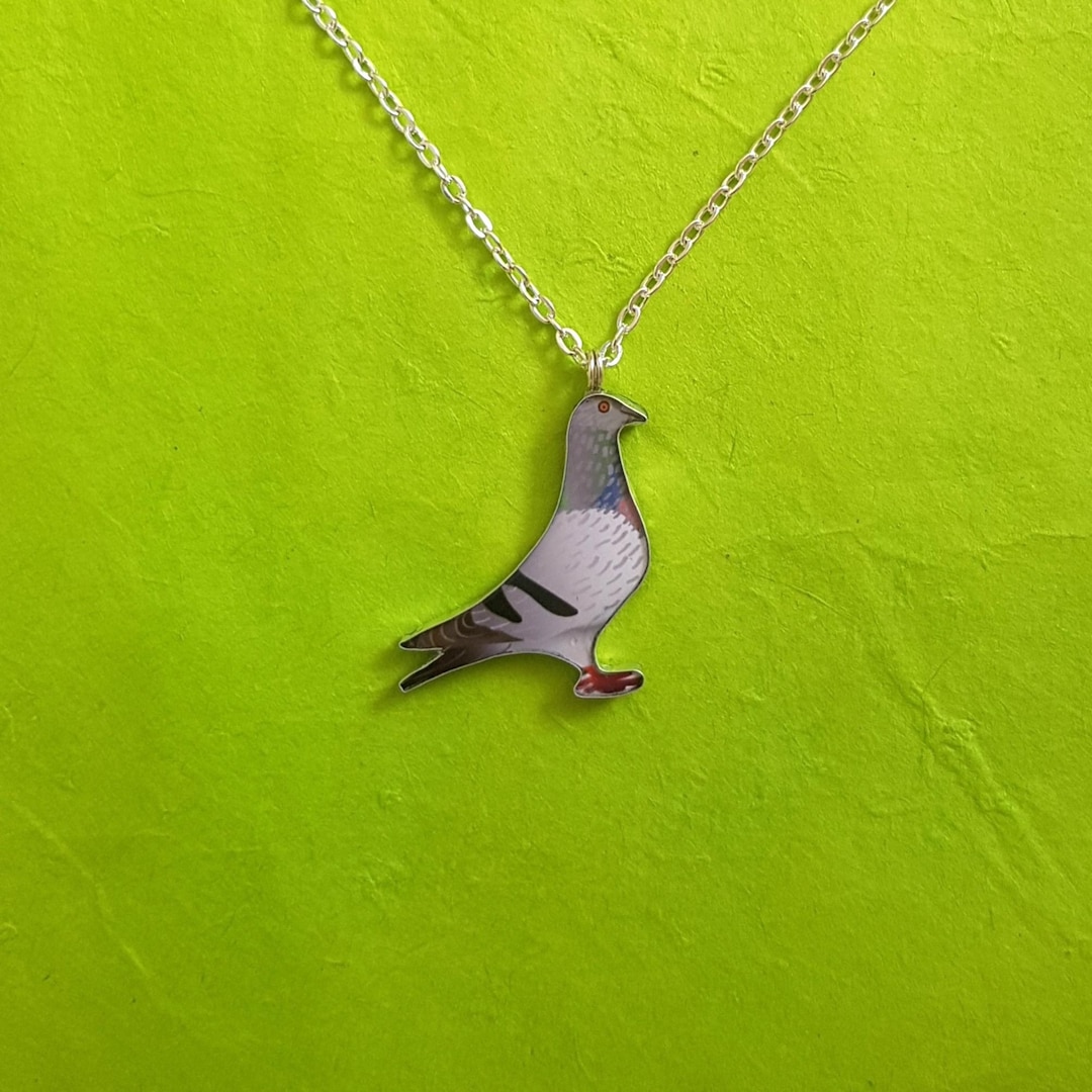 Pigeon Necklace - Etsy UK